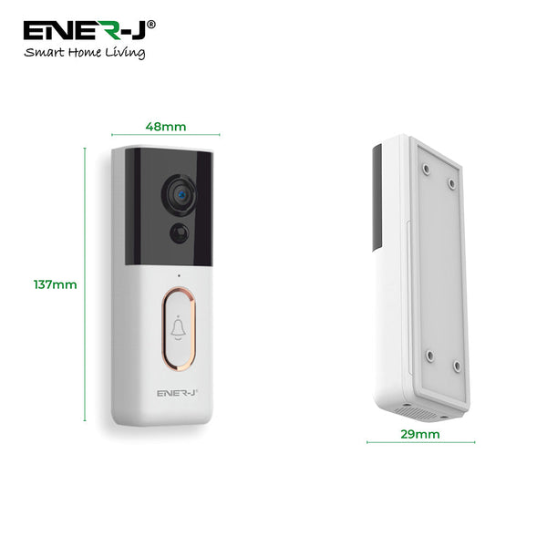Smart Pro 2 Wireless Doorbell with Rechargeable Battery, Two Way Audio ...